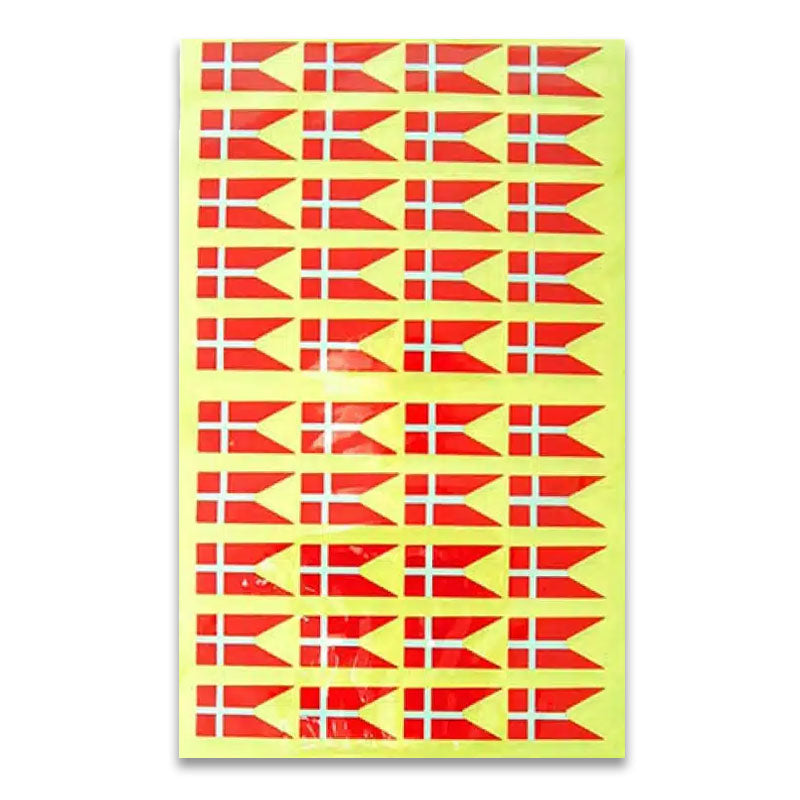 Danish Flag Stickers - 80 Pieces – Museum of Danish America Design Store
